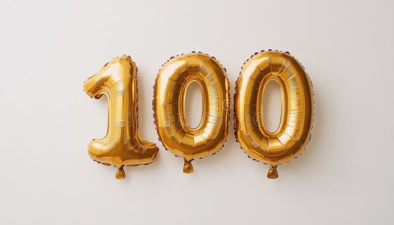 Balloons Background Number 100 Stock Photos - Free & Royalty-Free Stock ...