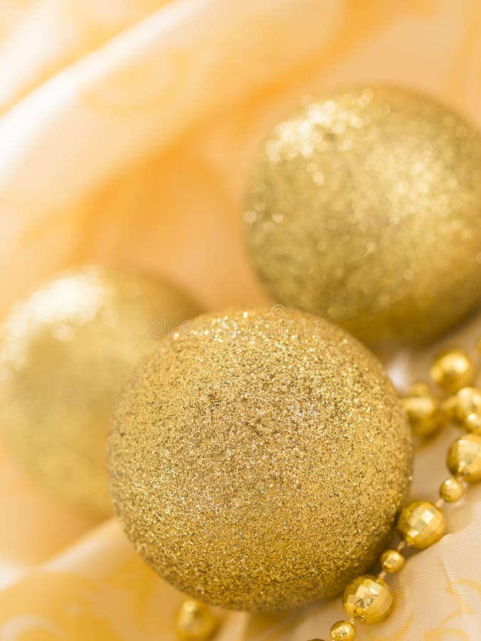 Golden balls stock photo. Image of golden, gold, holiday - 27435666