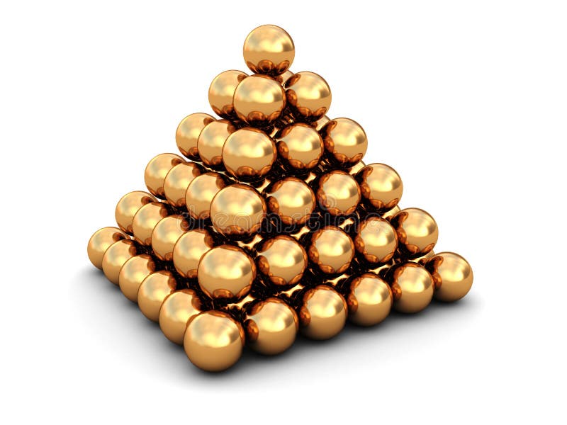 Golden balls stock illustration. Illustration of spheres - 7528650