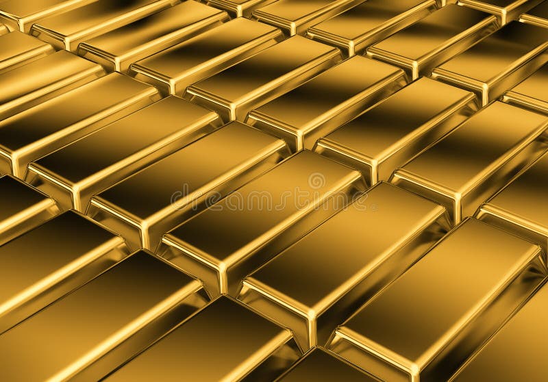Golden bars stock illustration. Illustration of asset - 37996610