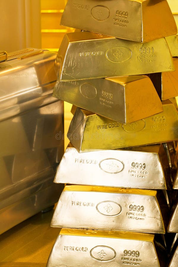 Gold bars stock photo. Image of bunch, economy, savings - 7475276