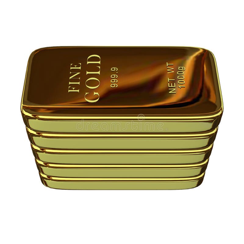 Five Golden Bars, Abstract Design, Geometric Shapes, Transparent ...