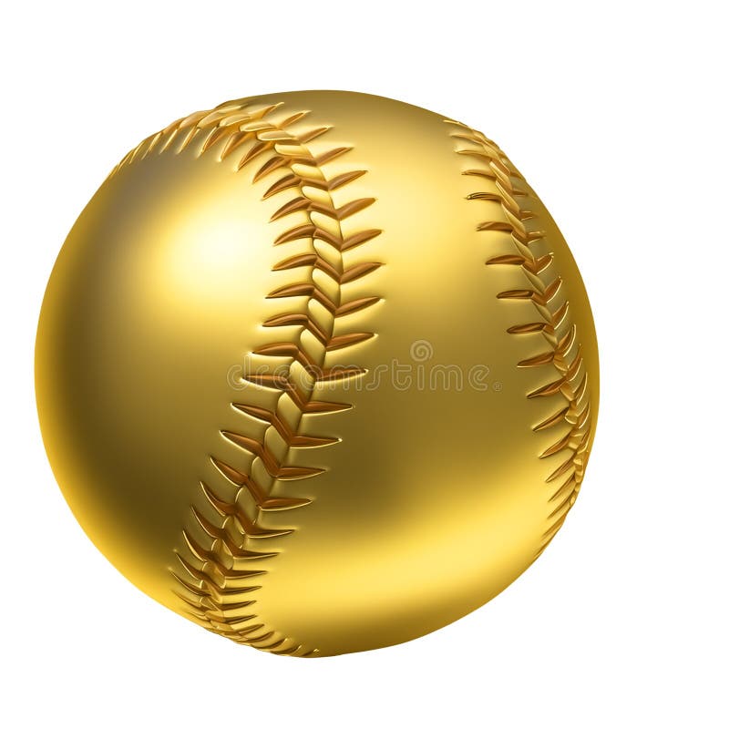 Golden baseball stock illustration. Illustration of sports - 327408750