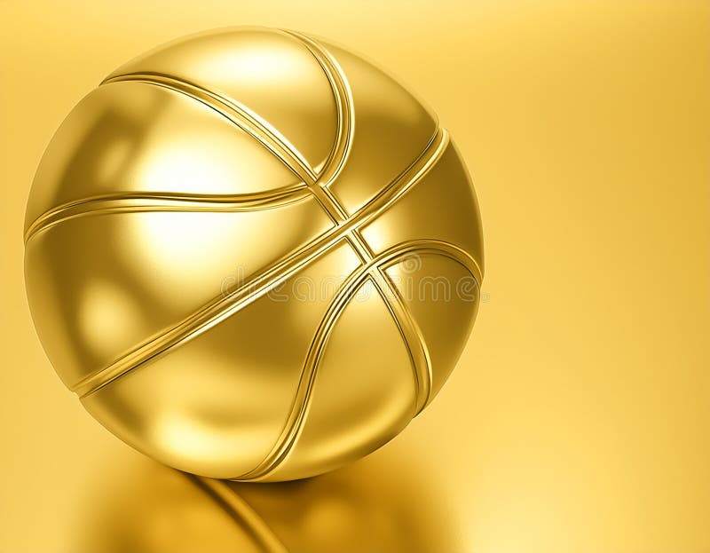 Golden basketball stock illustration. Illustration of rubber - 326452012