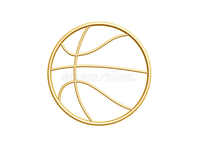 Golden Basketball Symbol Stock Illustrations – 1,243 Golden Basketball ...