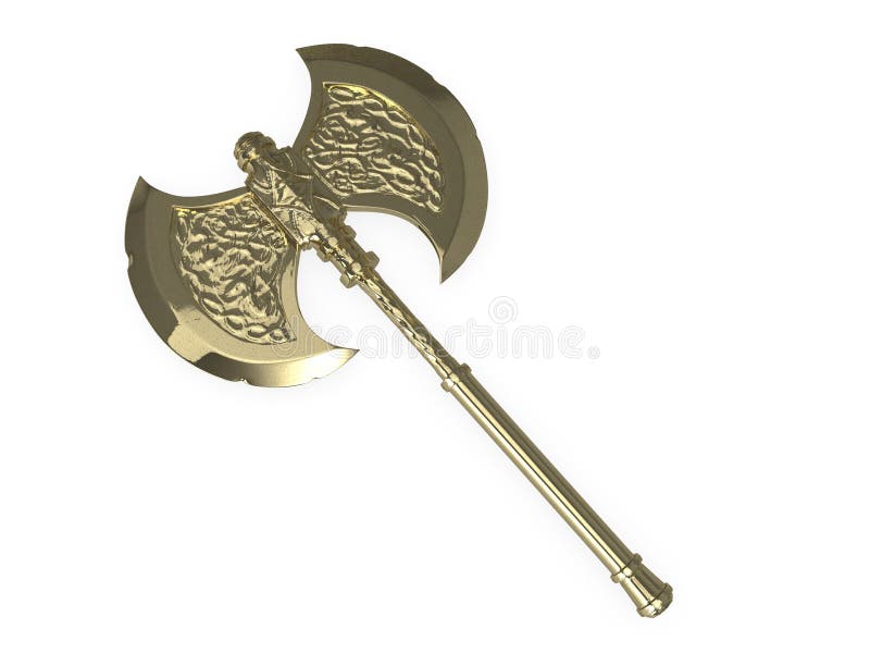 Golden Battle Axe Stock Illustrations – 197 Golden Battle Axe Stock ...