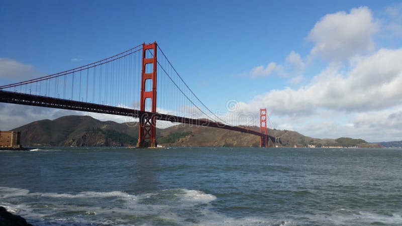 Golden bay bridge stock image. Image of wave, california - 80456219