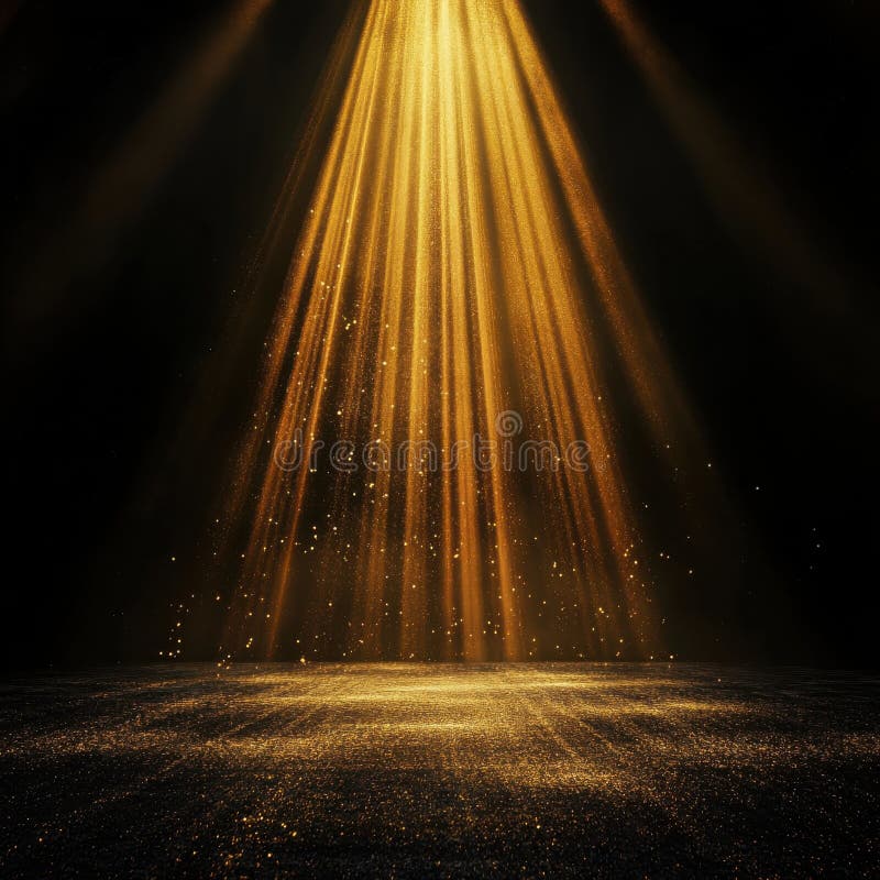 Golden Beams Sweep Across Stage Creating Stunning Visual Atmosphere ...