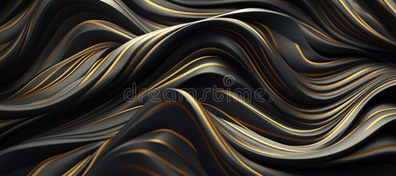 Golden Beige Wave Pattern Background Stock Illustration - Illustration ...
