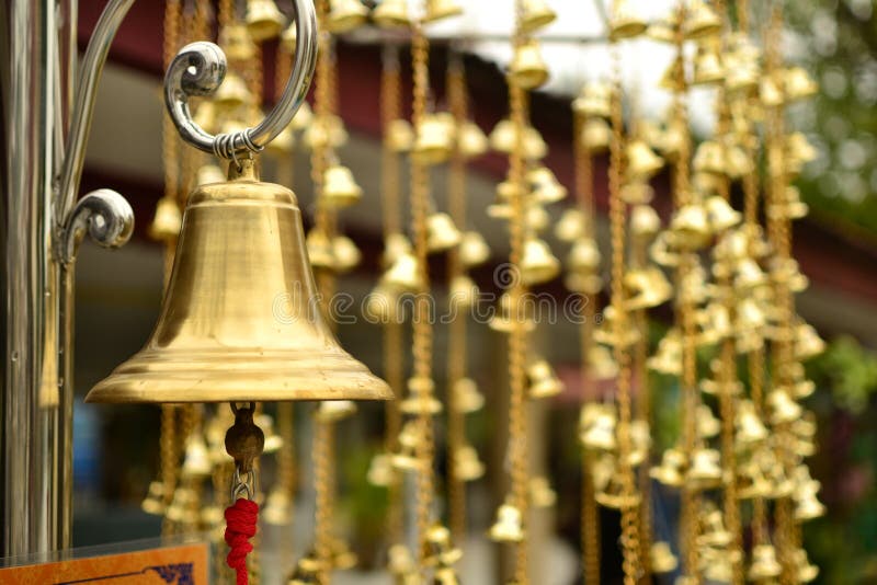 Golden Bell stock image. Image of temple, golden, gold - 96260835