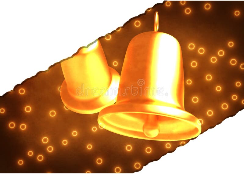 Golden Bells on Abstract Background Stock Photo - Image of abstract ...