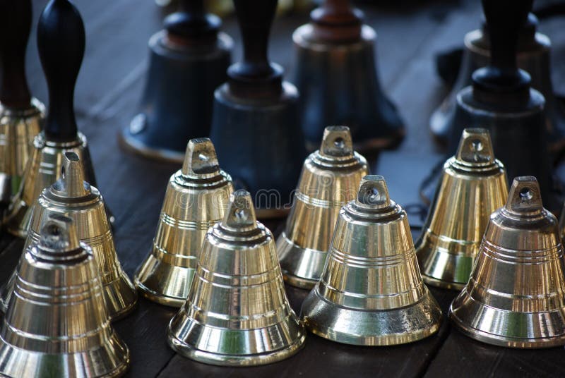 Golden bells stock image. Image of craft, bells, vintage - 36449237