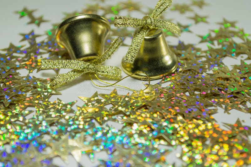 Golden bells stock image. Image of bright, gold, sparkle - 85009481
