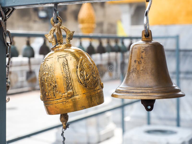 Golden Bells stock image. Image of temple, spirituality - 60335939