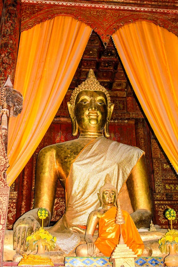 Golden big Buddha stock image. Image of asia, phar, traditional - 50044725