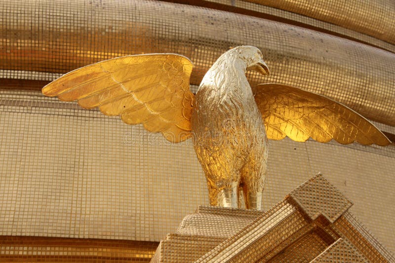 Golden bird stock image. Image of building, ancient, shape - 22488069