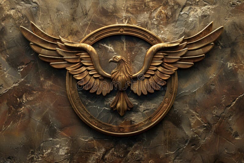 A Golden Bird Emblem Adorns the Wall, Symbolizing Pride and Achievement ...