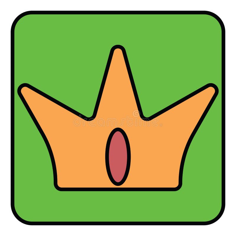 Birthday Golden Crown, Icon Stock Vector - Illustration of drawn ...