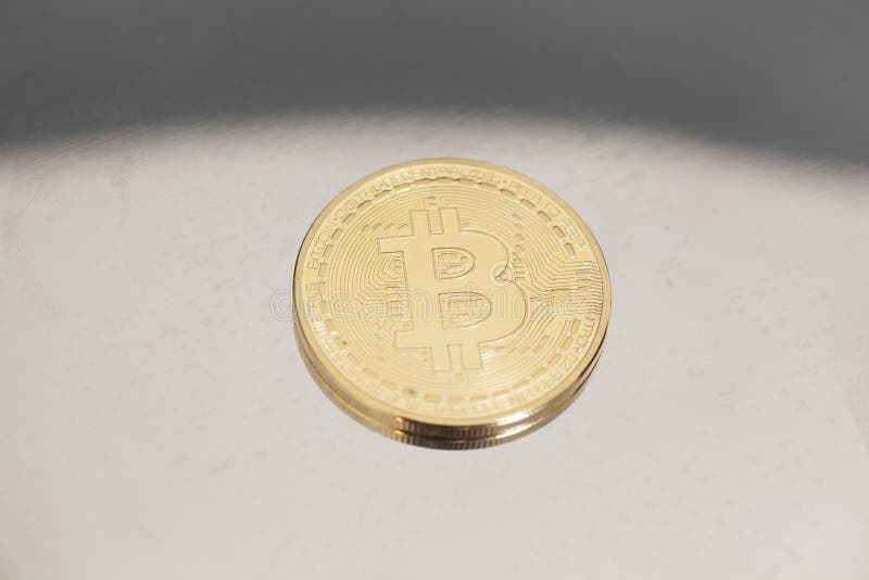 Coin on a gray background stock photo. Image of economy - 182757138