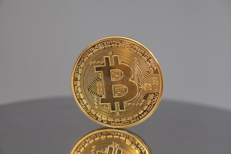 Coin on a gray background stock photo. Image of economy - 182757138