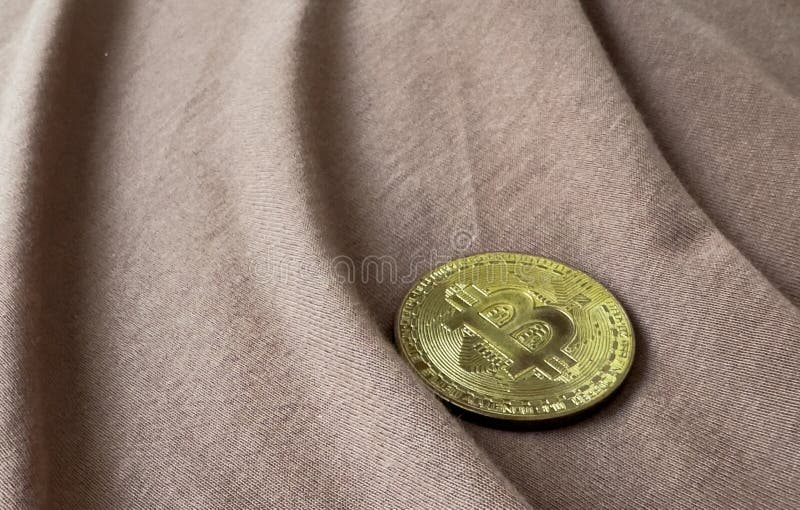 Golden Bitcoin Cryptocurrency Coin Background Stock Photo - Image of ...