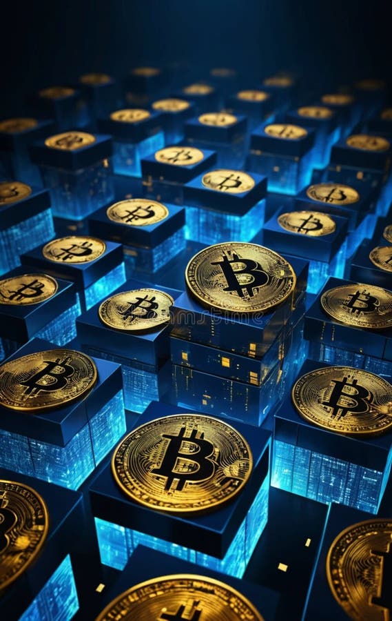Bitcoin Digital Currency Cubes Stock Image - Image of circle, bitcoin ...