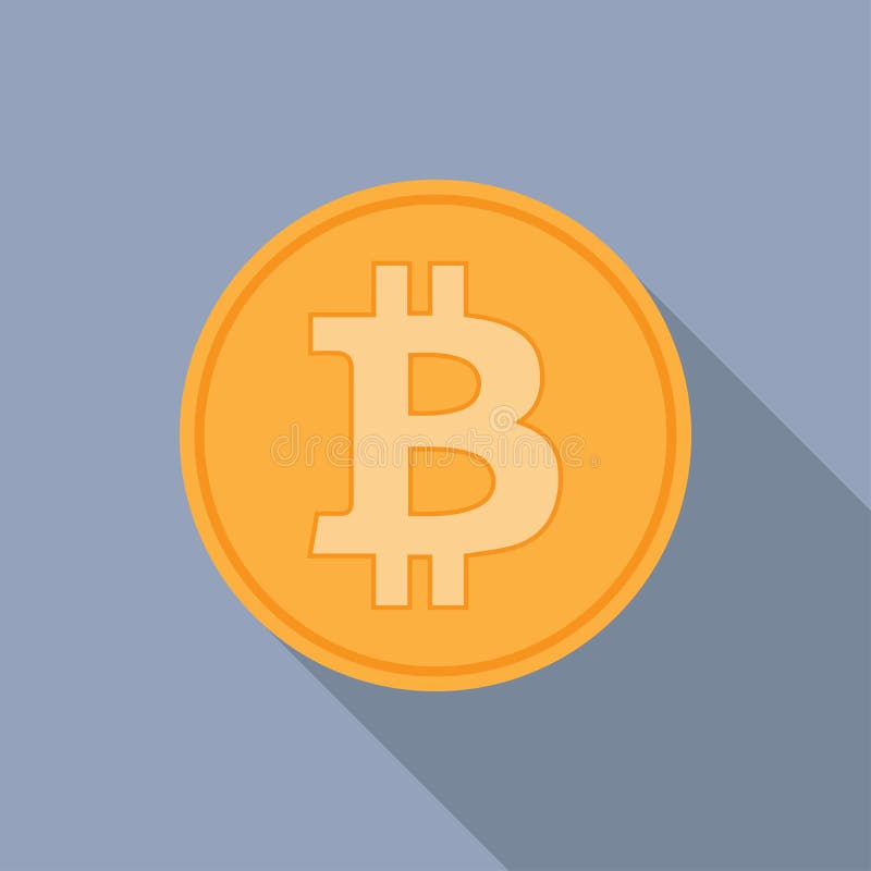 Golden Bitcoins Icon for Cryptocurrency, Virtual Currency, Digital ...