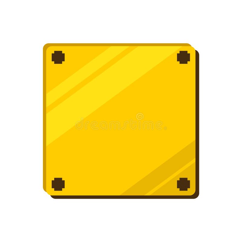 Golden block illustration stock vector. Illustration of creative ...