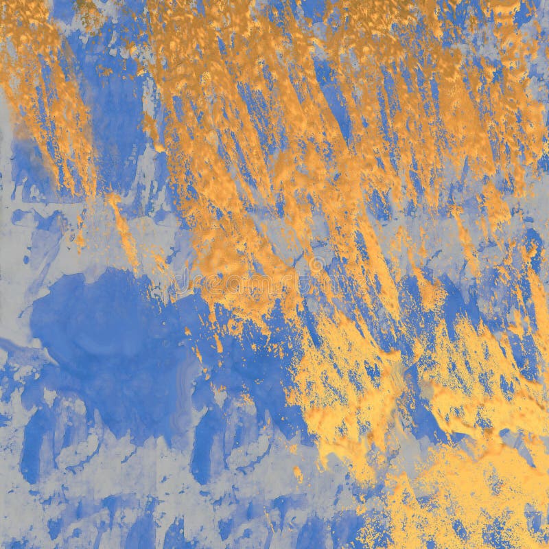 Golden on Blue Glitter Banner Leaf Foil, Splash Texture Stock Photo ...