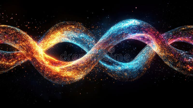 Golden and Blue Particles Flowing in an Infinite Loop on Black ...