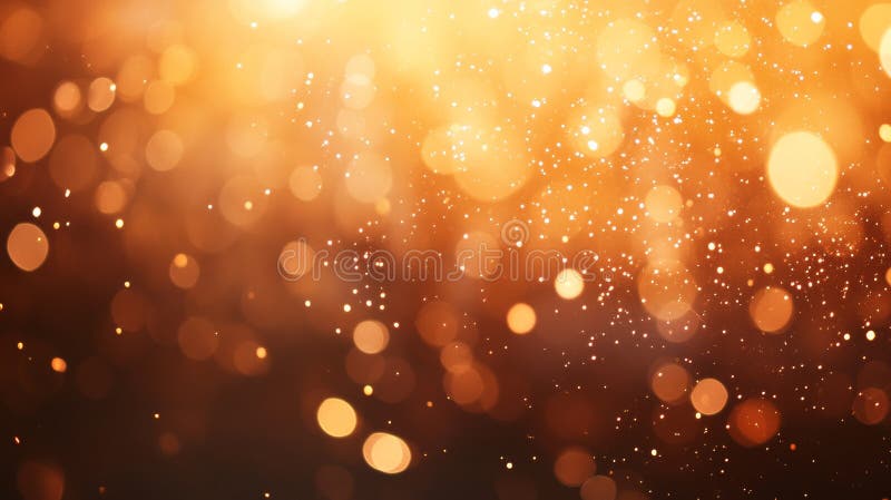 A Golden Bokeh Lights Background that Sparkles for Celebration Stock ...