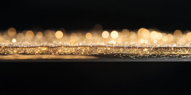 Golden Bokeh Lights Creating a Magical and Ethereal Abstract Background ...