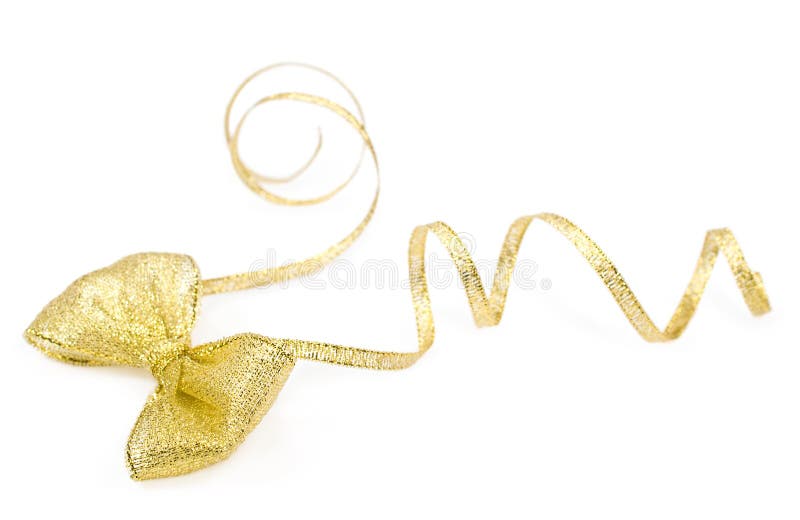 Golden bow stock image. Image of beauty, celebrate, gift - 27221525