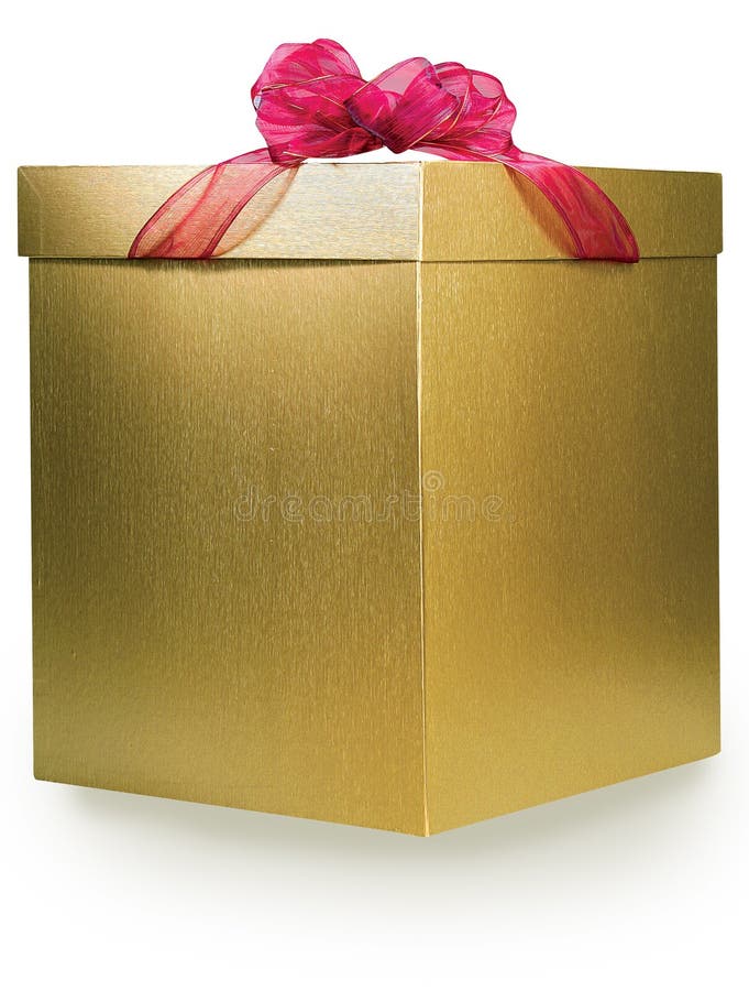 Golden box stock image. Image of santa, tree, xmas, birthday - 1007467