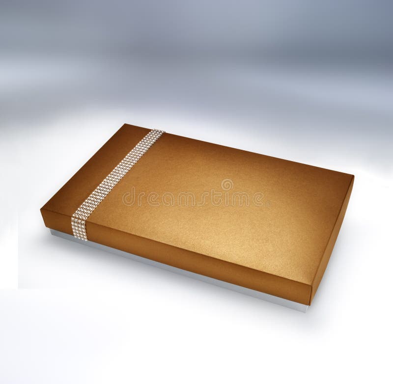 Golden box stock image. Image of cardboard, holiday, anniversary - 37562855
