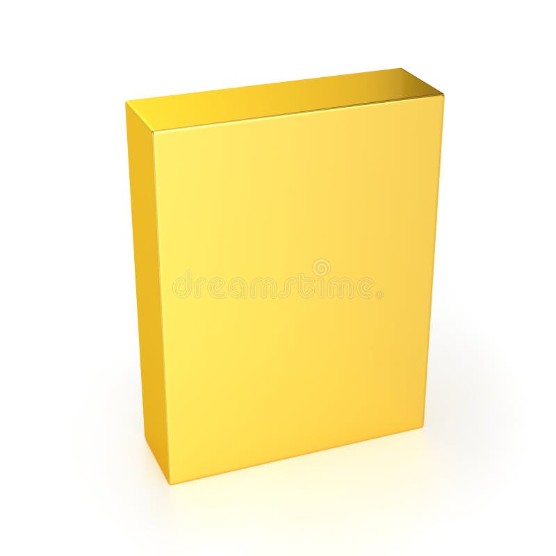 Golden Box - Blank stock illustration. Illustration of gold - 32850533