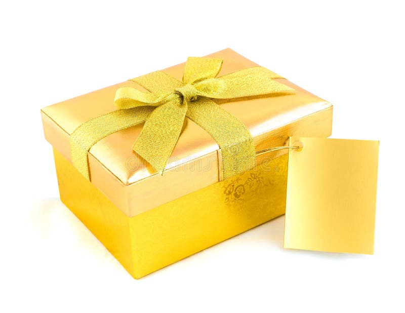 Golden box stock photo. Image of card, celebration, concept - 36675660