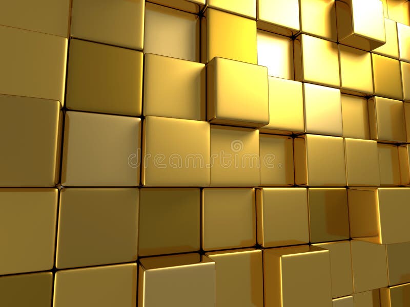Golden Boxes Abstract Surface Background Stock Illustration ...