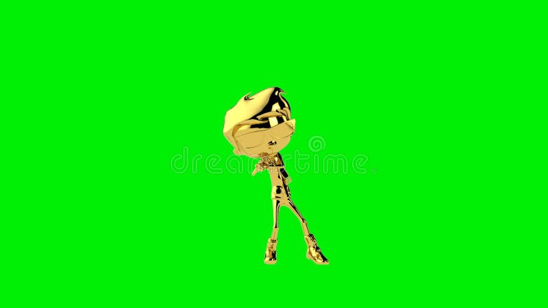 Golden Boy Doing a Joy Dance Move, Seamless Loop, Green Screen Stock ...