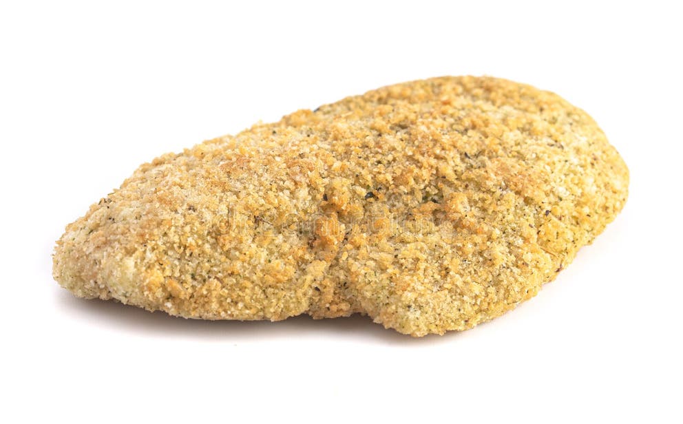Golden Breaded Fish on a White Background Stock Image - Image of ...