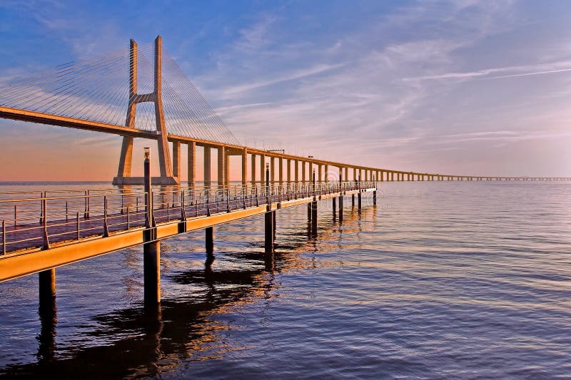 Golden bridge stock photo. Image of urban, pier, design - 1897570