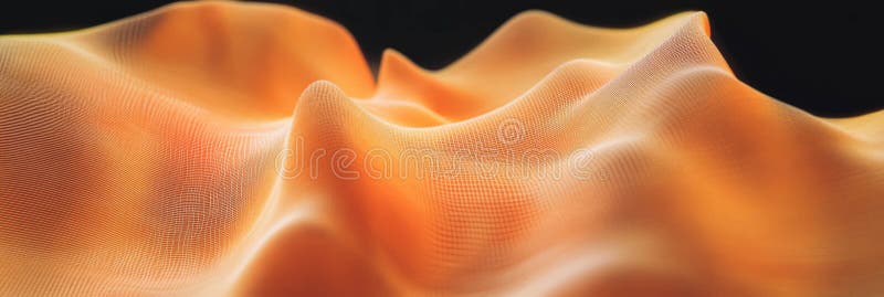 Golden Brown Cone Wafer Texture with Wavy Lines and Distorted Grid ...