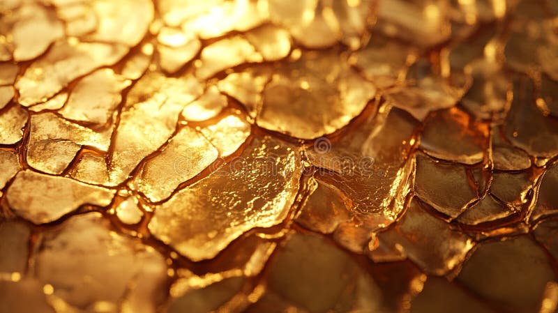 Golden Brown Crisp Surface Cracking Gently, Toasted Texture Study ...