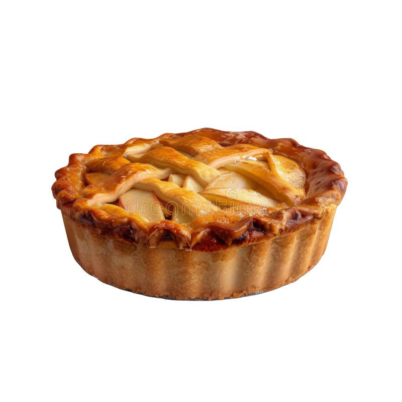 Golden Brown Crust Apple Pie with Visible Apple Filling Stock Image ...