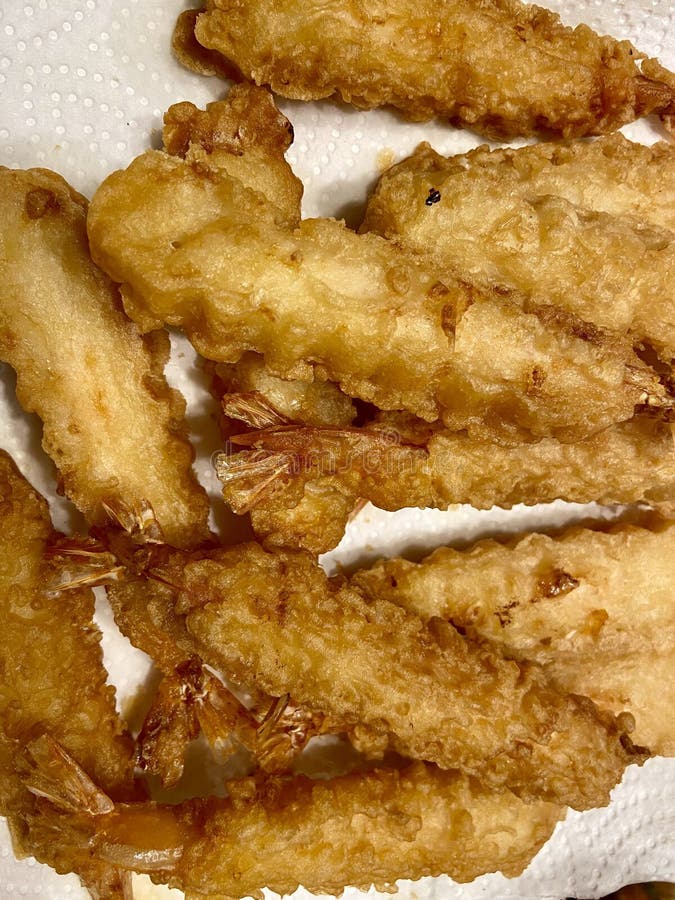 Golden Brown Fried Shrimp Appetizer Stock Photo - Image of golden ...