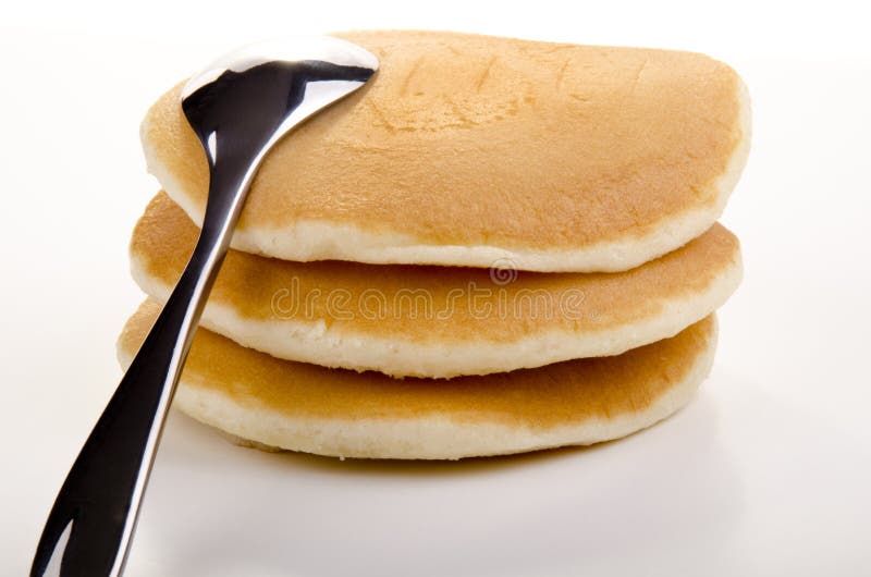 Golden brown pancakes stock photo. Image of fattening - 23029658