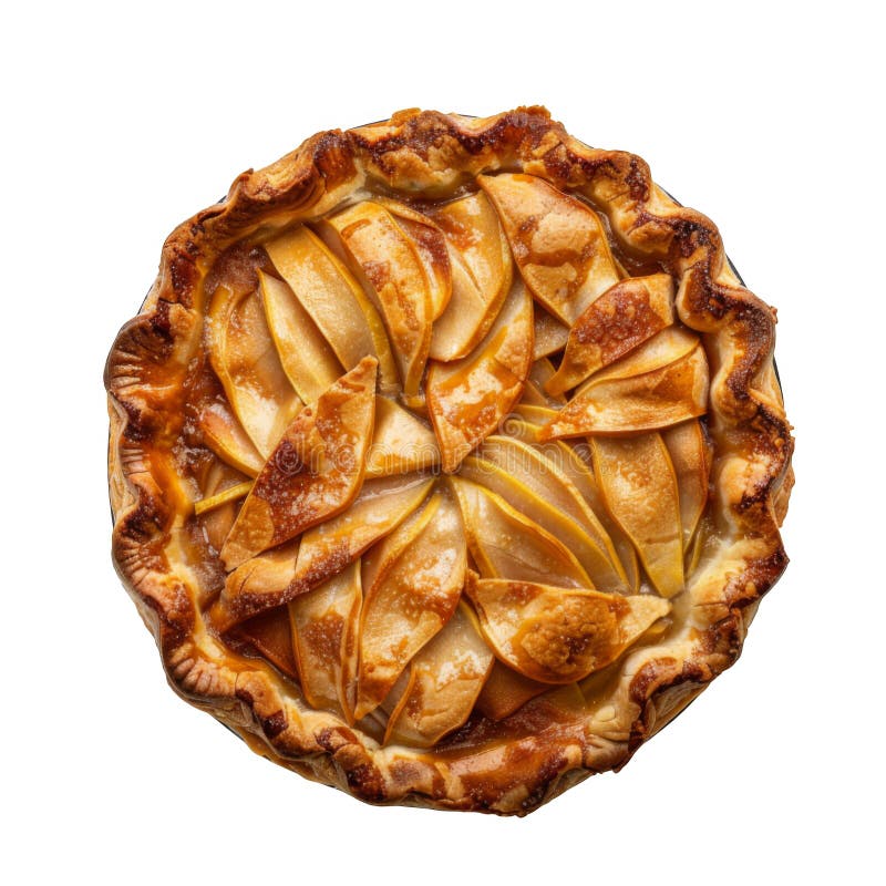 A Golden Brown Pear Pie with Flaky Crust Stock Photo - Illustration of ...