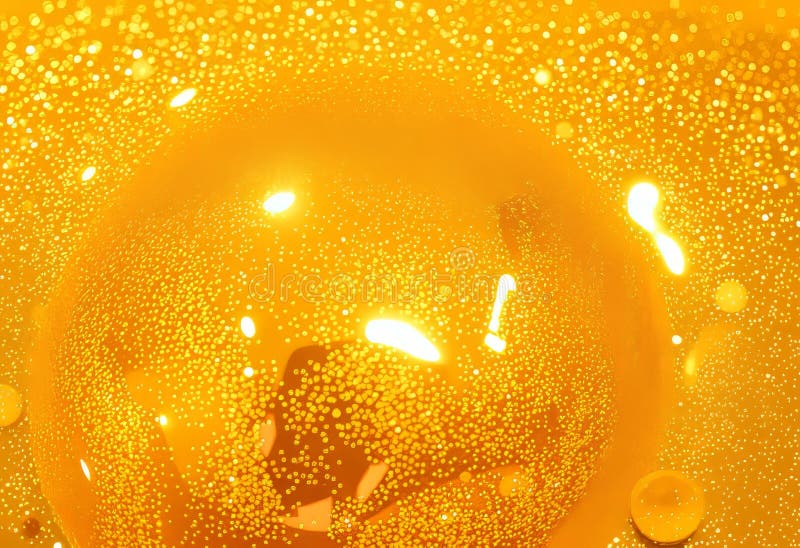 Golden Bubble with a Metallic Shimmer a Golden Bubble with a Met Stock ...