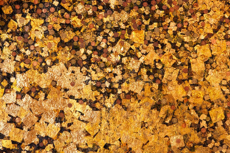 Golden Budda Texture Close Up Stock Photo - Image of vacation ...