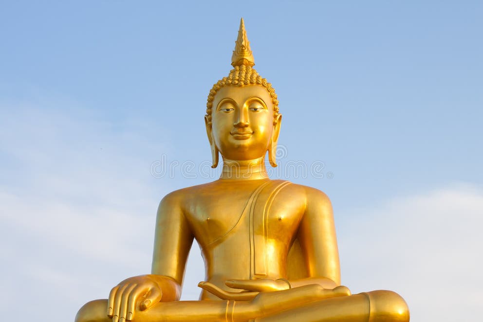 Golden buddah stock image. Image of belief, buddhism - 15095663